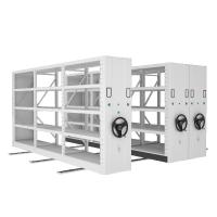China Electric Mobile Shelves Racking Hand Cranked Cargo Mobile Shelving Compact Movable Shelving High-Density Shelves for sale