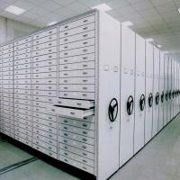 China Manual Mobile Shelving Hand Cranked Movable Compact Shelves Archives Compactor Rack System for sale