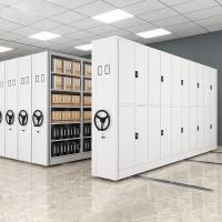 China Manual Mobile Shelving Hand Cranked Movable Compact Shelves Archives Compactor Rack System for sale