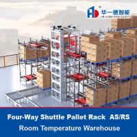 China Four-Way Shuttle Pallet ASRS Room Temperature Warehouse Automatic Storage and Retrieval System Radio Shuttle Racking for sale