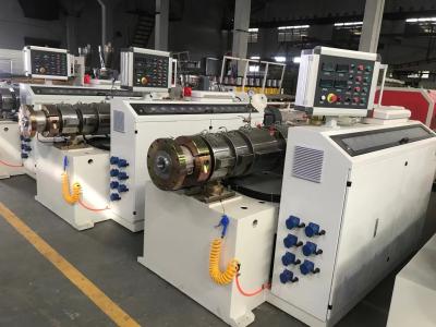 China Twin Screw PVC Pipe Extrusion Line 120mm Screw Diameter 200kg Output for sale