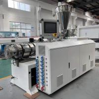 China 55KWConical Twin Screw Plastic Extruder 80/156 High Capacity for sale