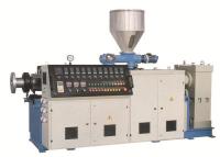 China Conical Twin Screw Extruder for PVC Pipe Profile Board 45-92mm Diameter 750kg/h Capacity for sale