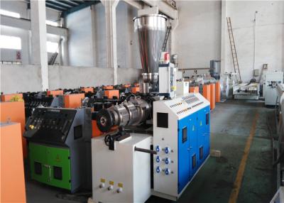 China SJSZ Series Conical Twin Screw Extruder for PVC WPC Profile Extrusion 51-92mm Screw 80-700kg/h Output for sale