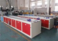 China PVC Profile Extrusion Line 180mm to 600mm Width Conical Twin Screw Extruder for sale