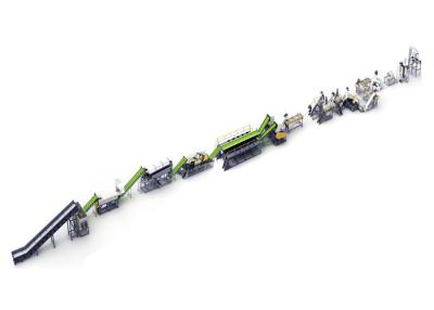 China Automatic PET Recycling Line 500KG/H Capacity 105KW Power for Plastic Bottle Processing for sale