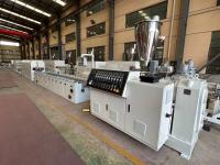China 55/110 22KW PVC Profile Production Line Twin Screw Extruder Machine for sale