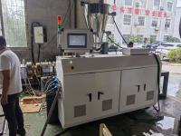 China PVC Price Tag Profile Extrusion Line PLC Control 37kW Motor 4m Vacuum Tank for sale