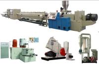 China PVC Pipe Extrusion Line Double Screw 220-415V with 80-700 kg/h Capacity and 18.5-90 kW Motor for sale