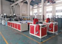 China ABB PVC Ceiling Panel Extrusion Machine Line with 120-380 kg/h Capacity and 18-28m Length for Window Frames for sale