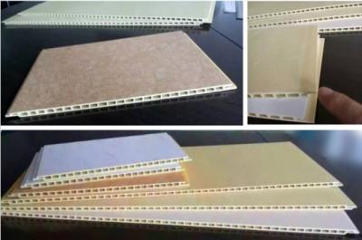 China PVC Wood Plastic Profile Flooring Extruder Machine 22-55KW with 180-600mm Width Capacity for sale
