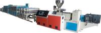 China PVC Foam Board Extrusion Line 1220mm-2050mm Width, 5-25mm Thickness, 200-650kg/h Capacity for sale