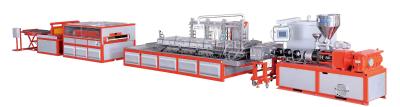 China 1220mm PVC Foam Board Production Line with 5-20mm Thickness Range and Double Screw Extrusion System for sale