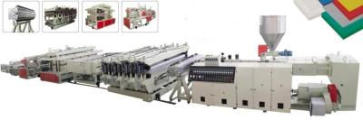 China WPC / PVC Foam Board Making Machine 380V Input Voltage ISO Approval for sale