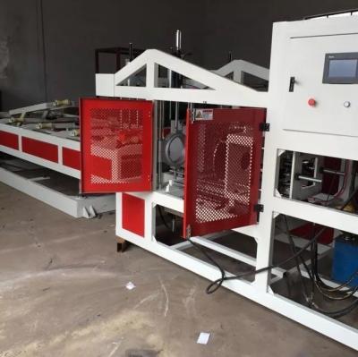 China Online Fully Automatic Plastic PP PE PVC Pipe Cutting Belling Machine with Haul off System for sale