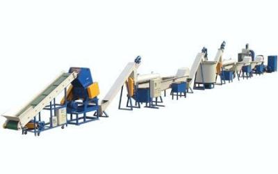 China Waste Plastic Recycling Line 380V with 300-1000kg/hr Capacity for PE/PP Film Processing for sale