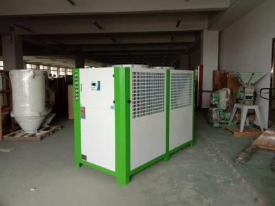 China 20HP Air Cooled Chiller Machine with 55KW Cooling Capacity and 380V Custom Voltage for Industrial Extrusion Lines for sale