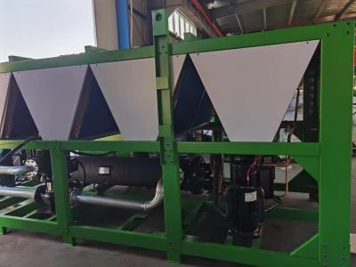 China 125HP Air Cooled Chiller Machine with 55KW Cooling Capacity and 380V/3Phase Power for Industrial Extrusion Lines for sale