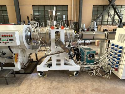 China Plastic Small PE Extruder Machine For PE Pipe Profile Granulation Product for sale