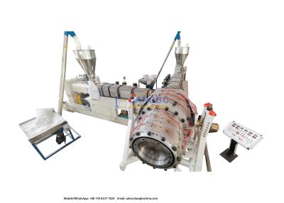 China PVC Double Cavity Pipe Extrusion Line 16-63mm Twin Screw Extruder 37kw for sale