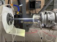 China PVC Pipe Extrusion Line 16-800mm Twin Screw Extruder 37kW High Speed Production for sale