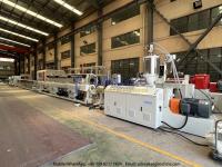 China ABB Inverter 16-110mm HDPE Pipe Extrusion Line 65/33 Extruder 75kw Motor 300-350kg/h for sale