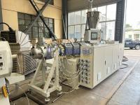 China 800kg/h PVC Pipe Extrusion Line 80/173 Screw for 75-250mm Pipe Diameter for sale