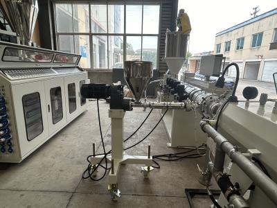 China 20-200mm PE Pipe Extrusion Line for Cable Porous Pipe Production Plastic Carbon Spiral Pipe Making Machine for sale