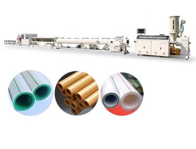 China Single Screw PPR Pipe Extrusion Production Line with 8m Cooling System and Glass Fiber Reinforcement for Industrial Piping for sale