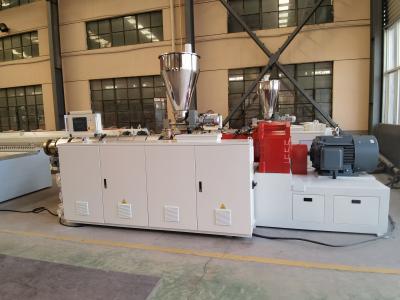 China PVC Door Window Frame Profile Extrusion Line 22KW 55KW Twin Screw Extruder Production Machine for sale