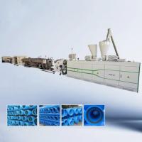 China Good Output PVC Plastic Single Wall Electric Protector Corrugated Hose Pipe Making Extrusion Machine for sale