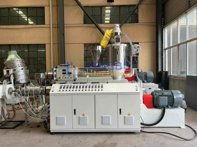 China PE Pipe Extrusion Line Including All Necessary Components Extruder Die Cooling System Haul Off Unit And Cutting Machine for sale