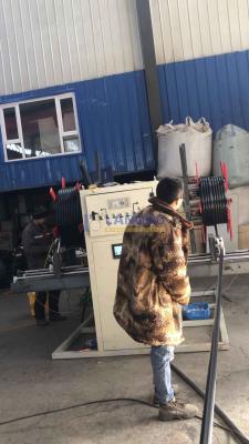China Customer Demand Voltage Plastic Winding Machine PE Pipe Coil Machine Double Disk Winder HDPE Pipe Automatic Coiler for sale