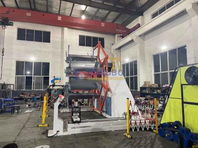 China Large Diameter Pipe Rewinding Machine PE Coiler For Plastic Extruder Line for sale