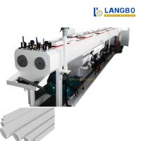 China Plastic Pipe Extrusion Production Line Conical Twin Screw 16-630mm PVC HDPE PPR for sale