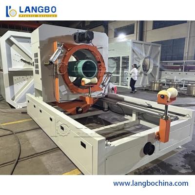 China Automatic PVC Pipe Extrusion Line with Conical Twin Screw Extruder and Engineer Overseas Service for sale