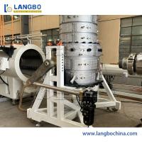 China Automatic PVC Pipe Extrusion Line with Conical Twin Screw Extruder and Engineer Overseas Service for sale