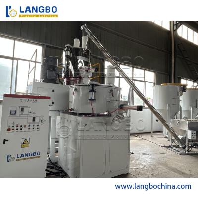 China PVC Mixing Machine Plastic Powder Heating Cooling Mixer Unit 100L to 1300L Capacity for sale