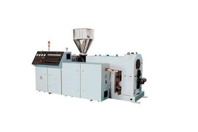 China HDPE PP PPR PE Pipe Single Screw Extruder Line 16-630mm Diameter Range with PLC Control System for sale