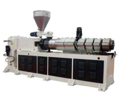 China 50Hz Conical Twin Screw Extruder Machine for PVC Pipe Production 16-630mm with 18.5-110KW Motor for sale