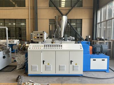 China Conical Twin Screw PVC Skirting Profile Extrusion Production Line 55kw 800mm for sale