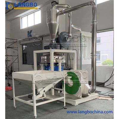 China High Speed Plastic Grinder Pulverizer PVC PP PE Powder Plastic Miller Machine for sale