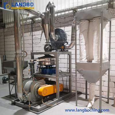China High Capacity 500-1000kg/h Plastic Pellet Recycling Pulverizer 37kW Motor PVC Grinder for sale