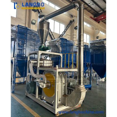 China PVC Pulverizer Grinding Machine 500-1000kg/hr Capacity for PVC Pipe Profile Scrap Recycling for sale
