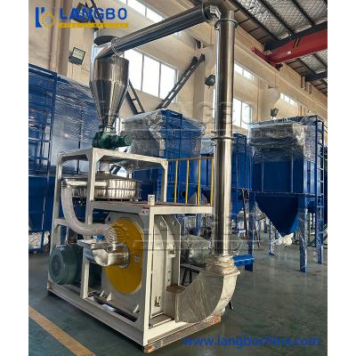 China PVC Pulverizer Machine 100-900kg/h Plastic Recycling Grinder Milling 15-100 Mesh for sale