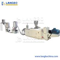 China Conical Twin Screw Extruder PVC Compounding Granulating Machine 45-92mm 70-800kg/h for sale