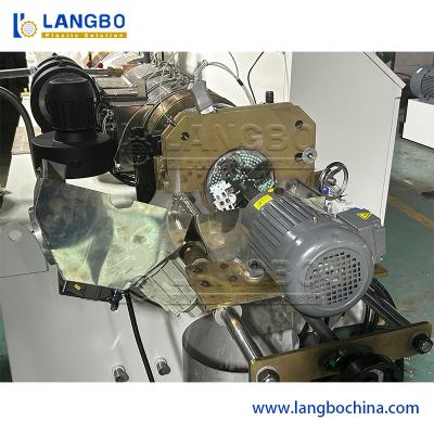 China 400kg Output PVC Rigid Granules Making Extruder Plastic Granulating Machine Line With Screen Vibrator for sale