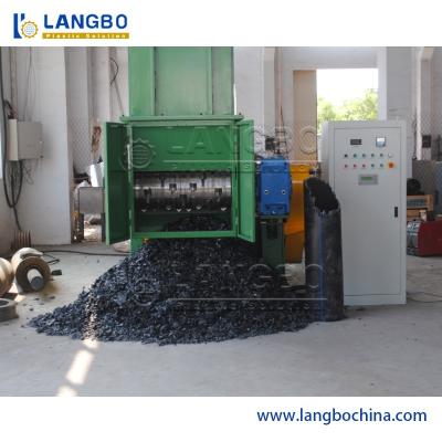 China Single Shaft Plastic Shredder 300-1000kg/hr for HDPE PP PVC Pipe Film Bags for sale