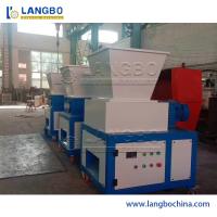 China Single Shaft Plastic Shredder 300-1000kg/hr Industrial Waste Recycling Machine for sale