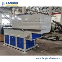 China Single Shaft Plastic Shredder 300-1000kg/hr for Waste Plate Tyre Wood Pipes for sale